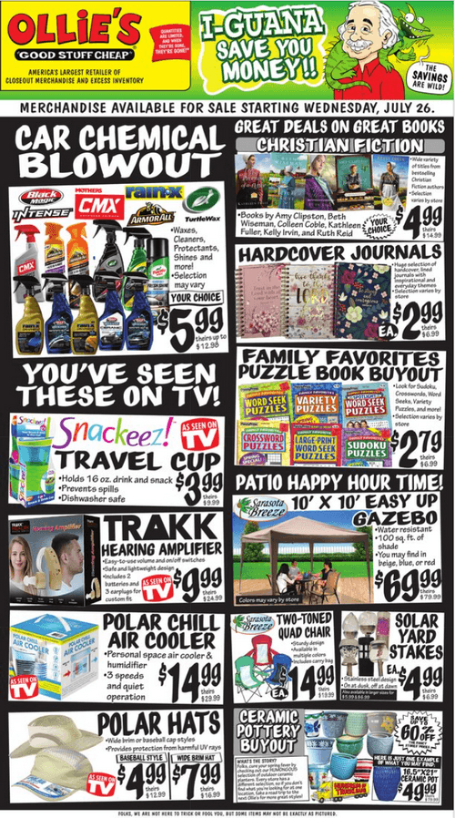 Ollie's Weekly Ad Jul 26 – Aug 03, 2023