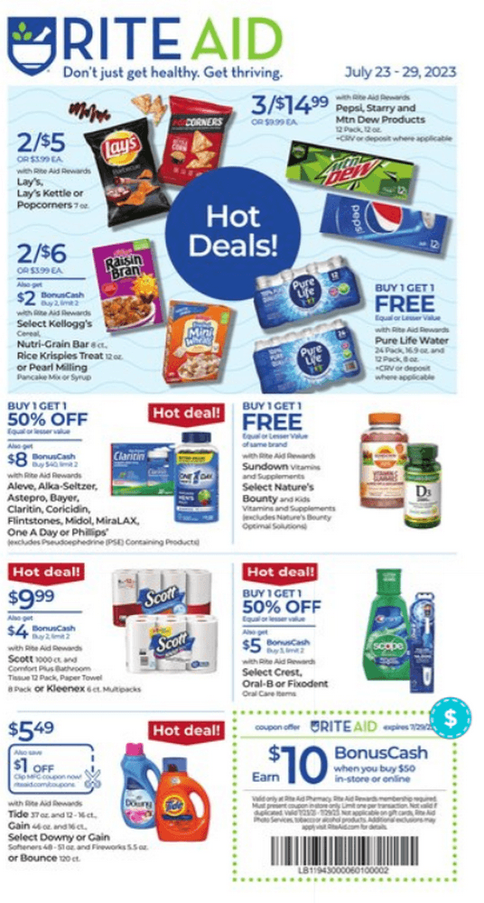 Rite Aid Weekly Ad July 23 – July 29, 2023