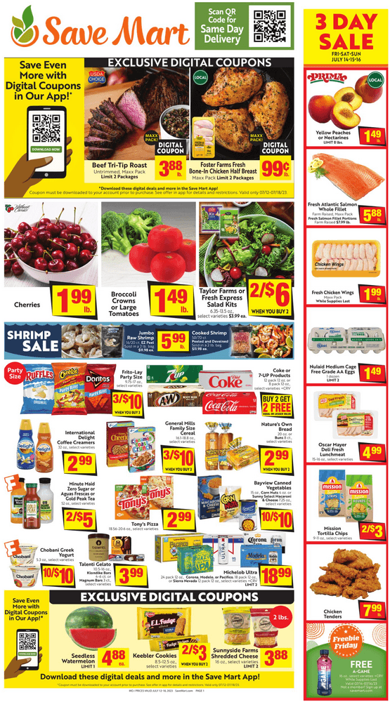 Save Mart Supermarkets Weekly Ad Jul 12 – Jul 18, 2023