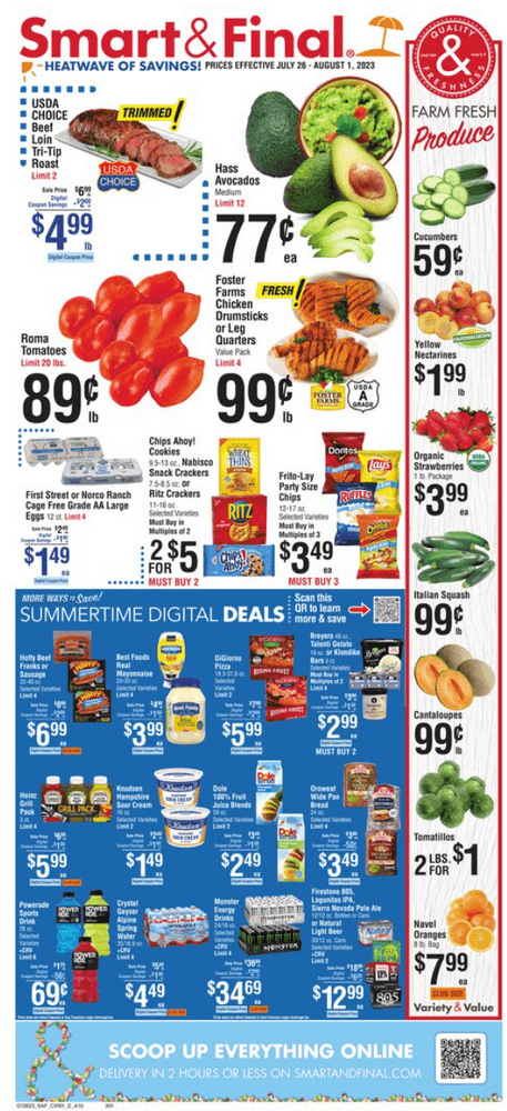Smart & Final Weekly Ad Jul 26 – Aug 01, 2023