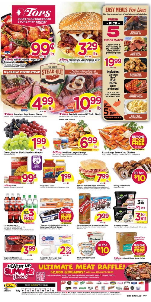 Tops Weekly Ad July 09 – July 15, 2023
