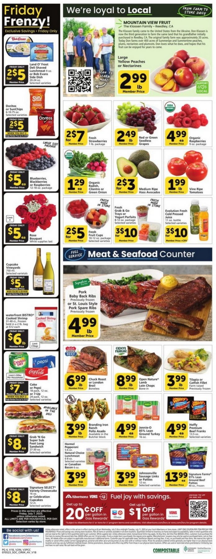 Vons Weekly Ad July 05 – July 11, 2023