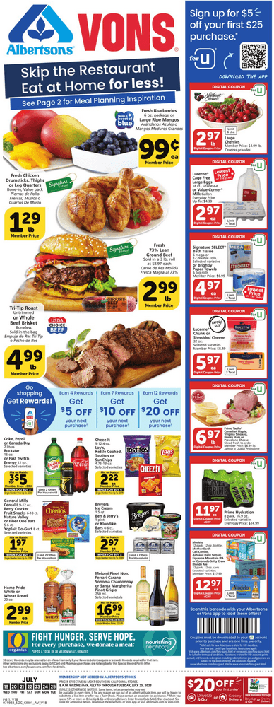 Vons Weekly Ad Jul 19 – Jul 25, 2023