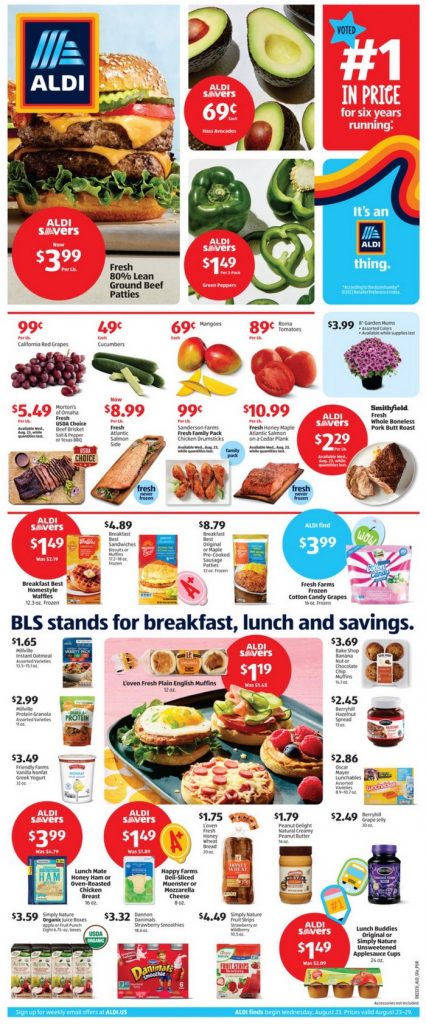 ALDI Weekly Ad Aug 23 – Aug 29, 2023