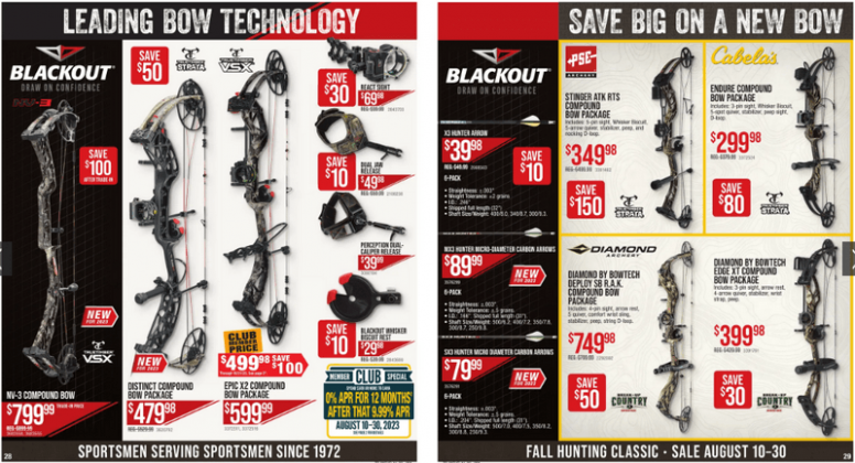 Bass Pro Shops Fall Hunting Classic Sale Aug 10 – Aug 30, 2023