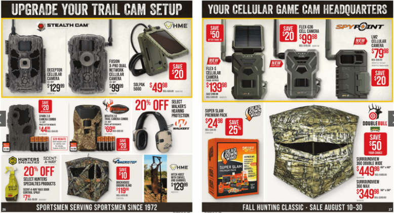 Bass Pro Shops Fall Hunting Classic Sale Aug 10 – Aug 30, 2023