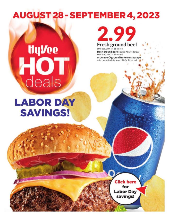 Hy-Vee Weekly Ad Aug 28 – Sep 04, 2023 (Labor Day Promotion Included)