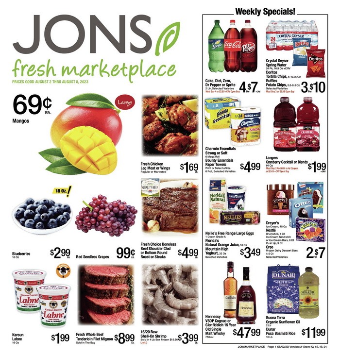 Jons Weekly Ad Aug 02 – Aug 08, 2023