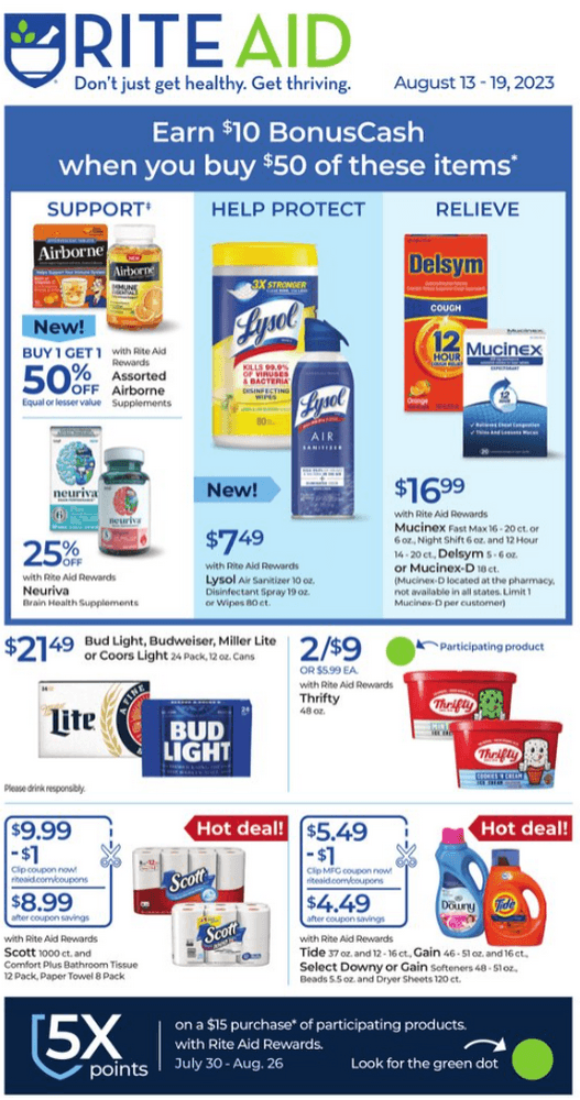 Rite Aid Weekly Ad Aug 13 – Aug 19, 2023