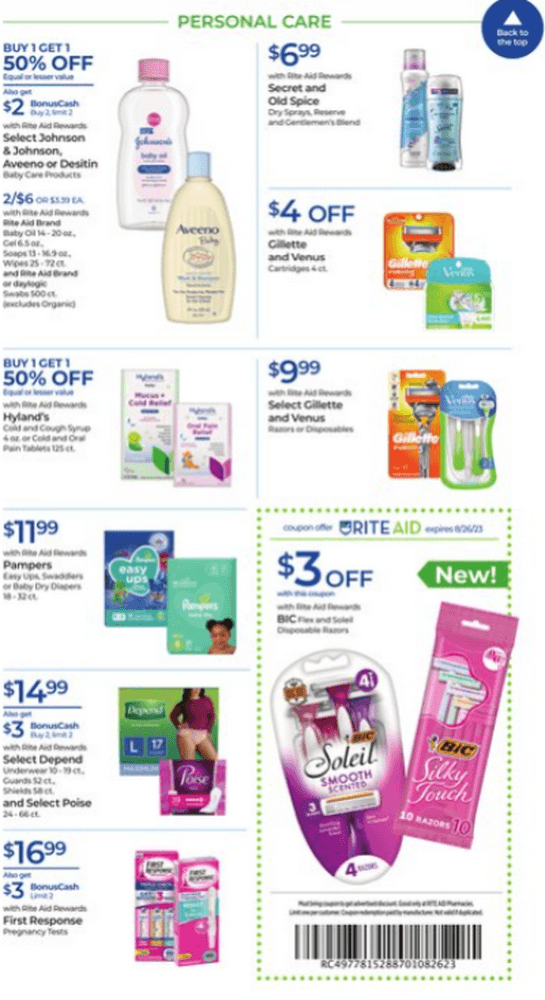 Rite Aid Weekly Ad Aug 20 – Aug 26, 2023