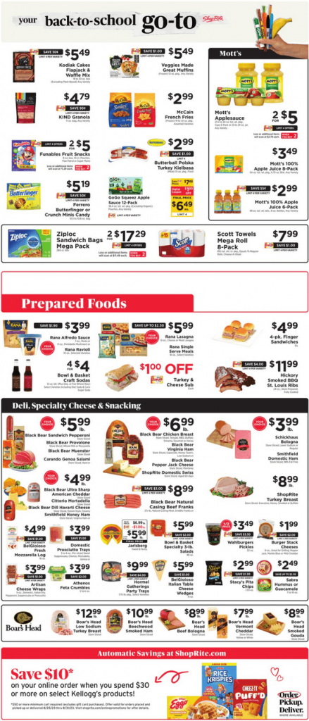 ShopRite Weekly Ad Aug 25 – Aug 31, 2023 (Back to School & Labor Day ...