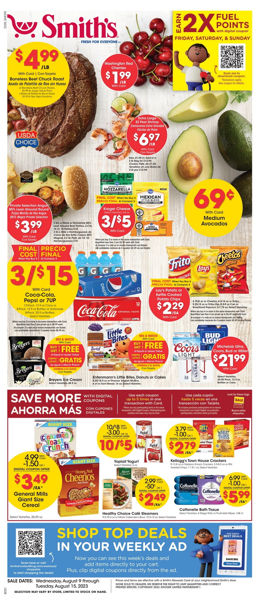 Smith's Food and Drug Weekly Ad Aug 09 – Aug 15, 2023