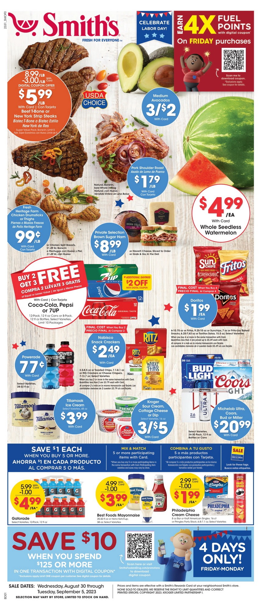 Smith's Food and Drug Weekly Ad Aug 30 – Sep 05, 2023 (Labor Day ...