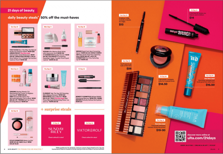 Ulta Beauty Monthly Ad Aug 27 – Sep 16, 2023