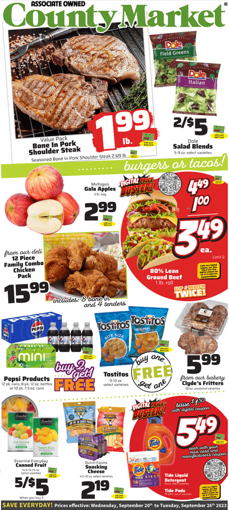 County Market Weekly Ad Sep 20 – Sep 26, 2023