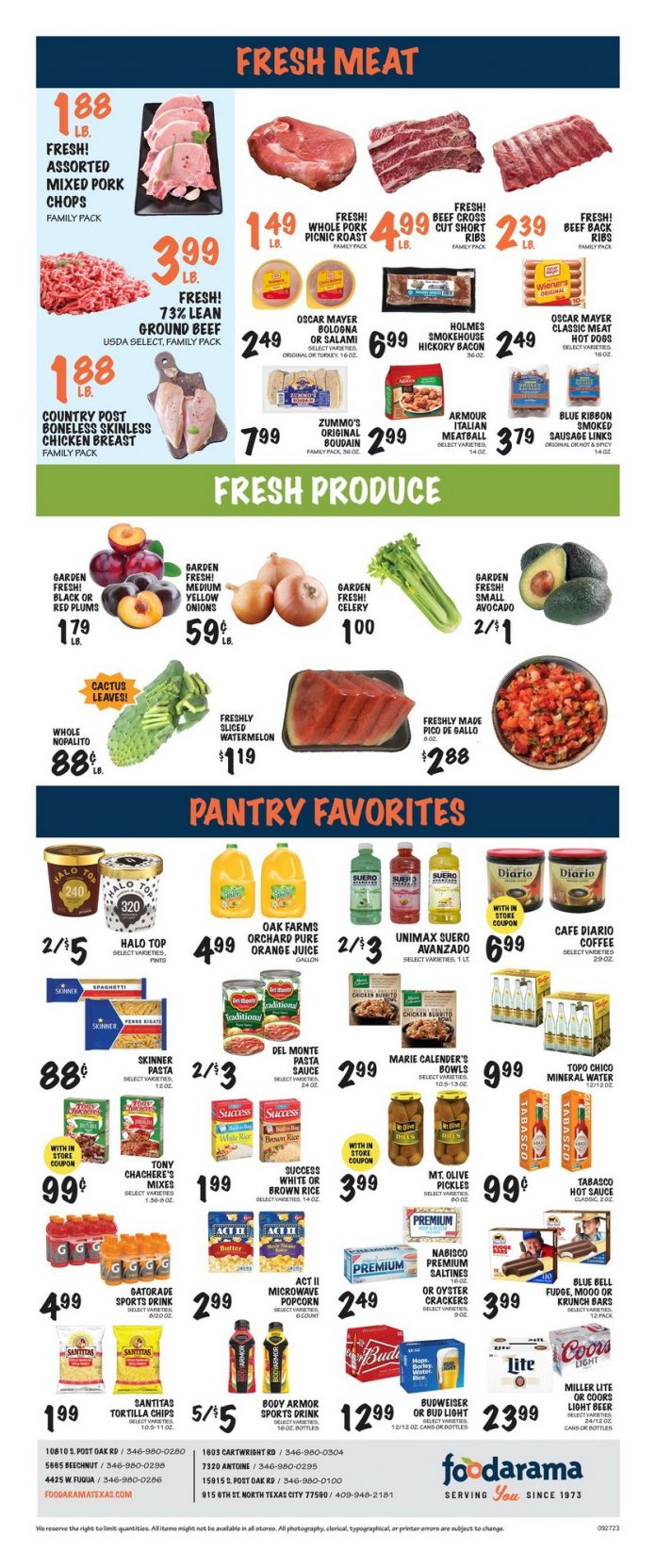 Foodarama Weekly Ad Sep 27 – Oct 03, 2023