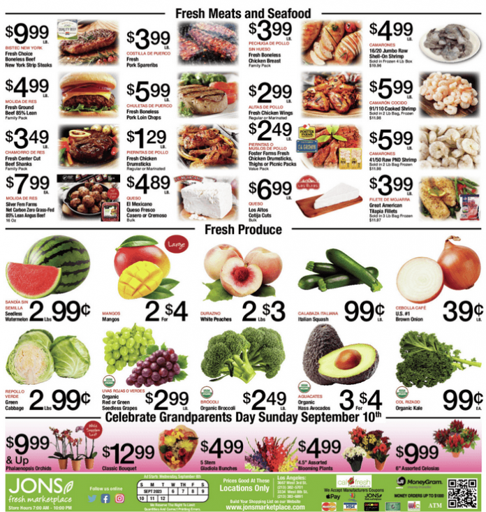 Jons Weekly Ad Sep 06 – Sep 12, 2023