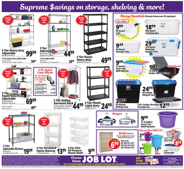Ocean State Job Lot Weekly Ad Sep 21 – Sep 27, 2023