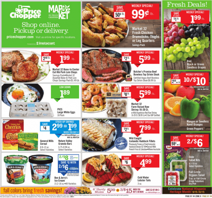 Price Chopper Weekly Ad Sep 10 – Sep 16, 2023