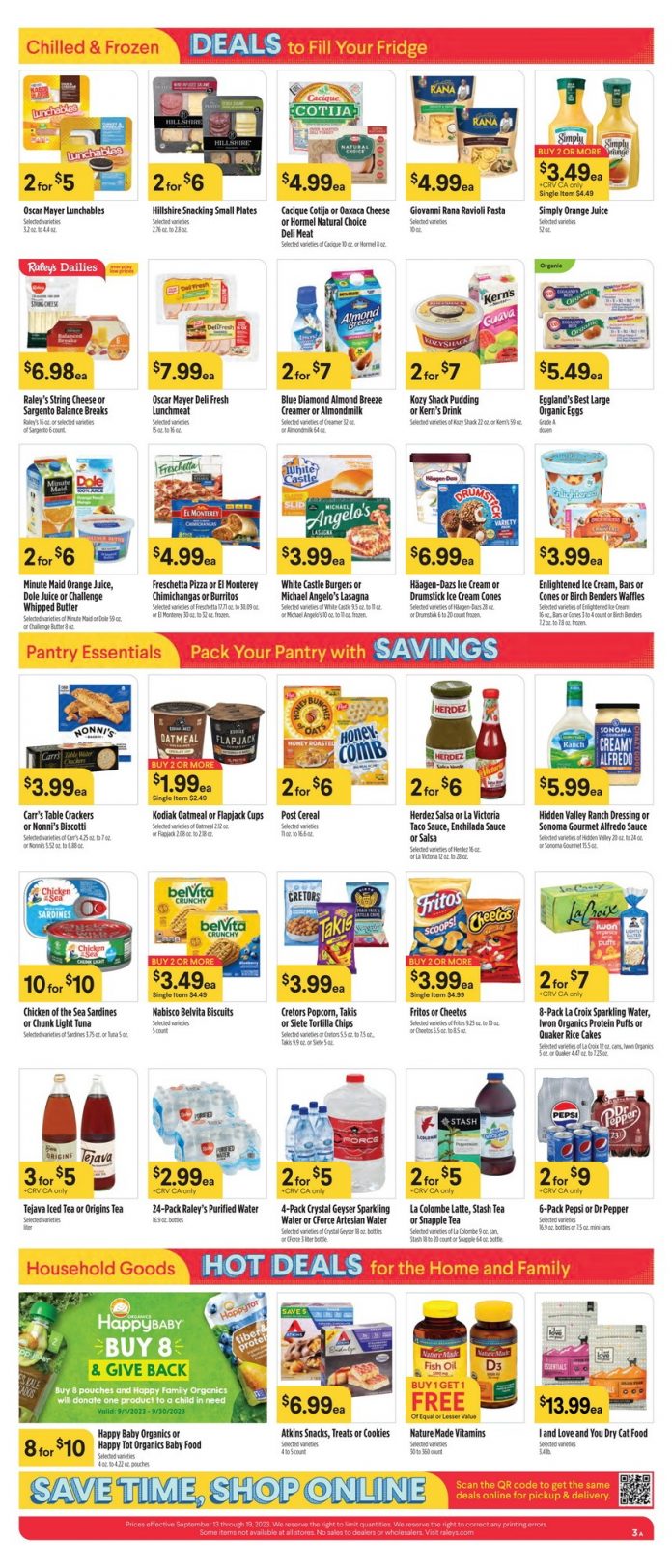 Raley's Supermarkets Weekly Ad Sep 13 – Sep 19, 2023