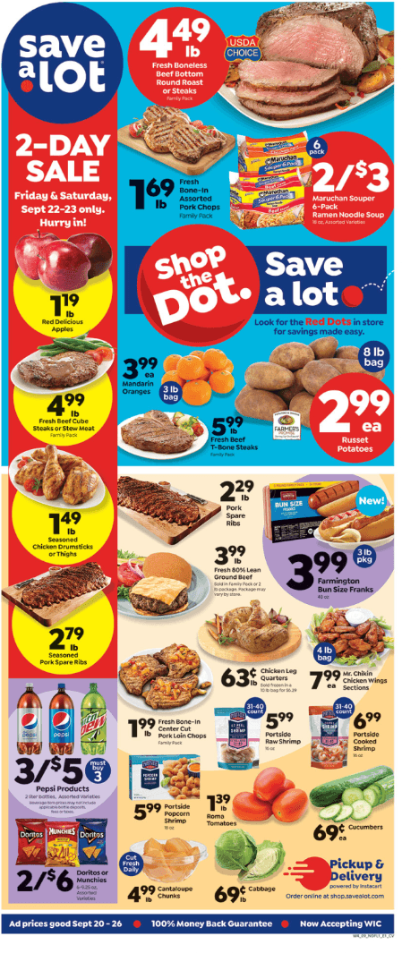 Save A Lot Weekly Ad Sep 20 – Sep 26, 2023