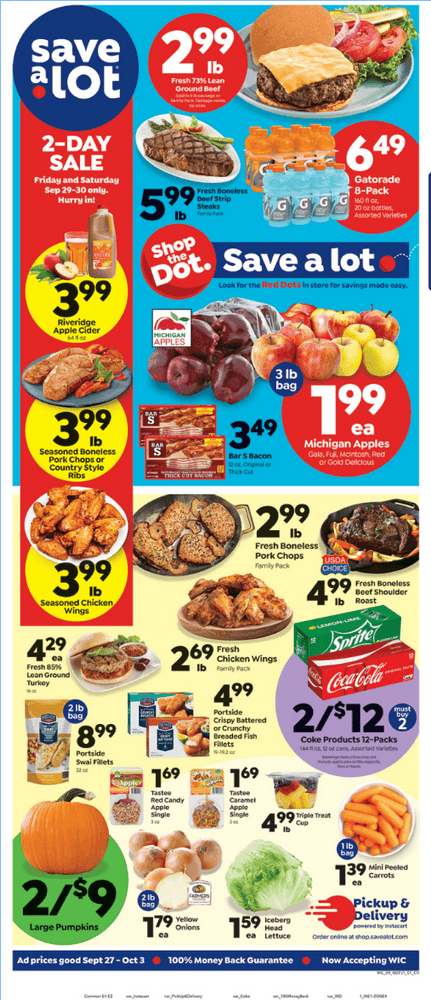 Save A Lot Weekly Ad Sep 27 – Oct 03, 2023