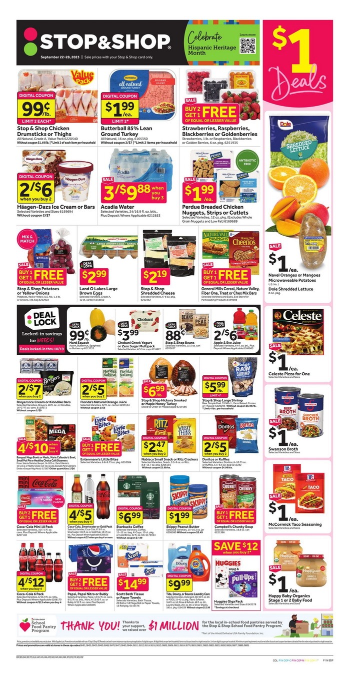 Stop & Shop Weekly Ad Sep 22 – Sep 28, 2023