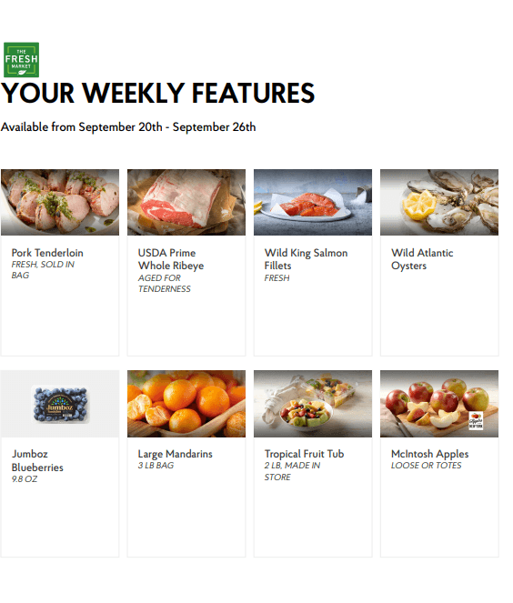 The Fresh Market Weekly Ad Sep 20 – Sep 26, 2023