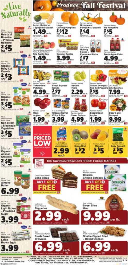 Harris Teeter Weekly Ad Oct 11 – Oct 17, 2023