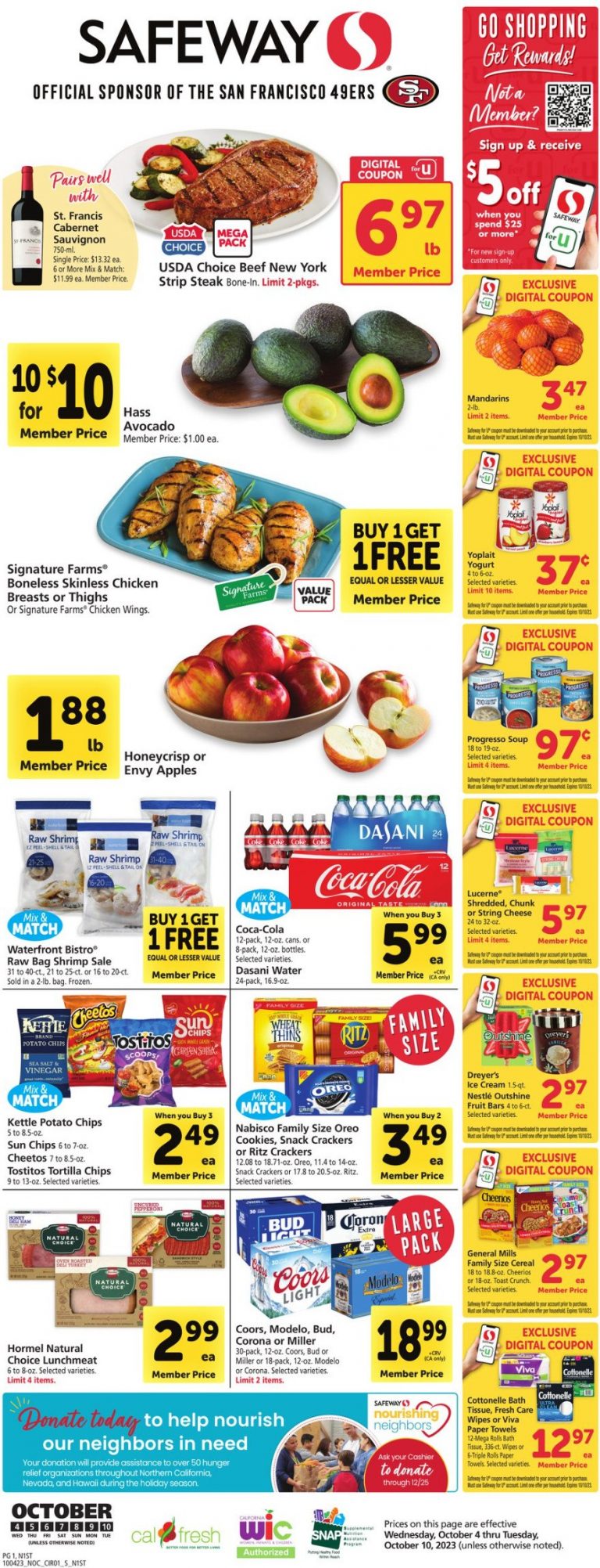 Safeway Weekly Ad Oct 04 – Oct 10, 2023