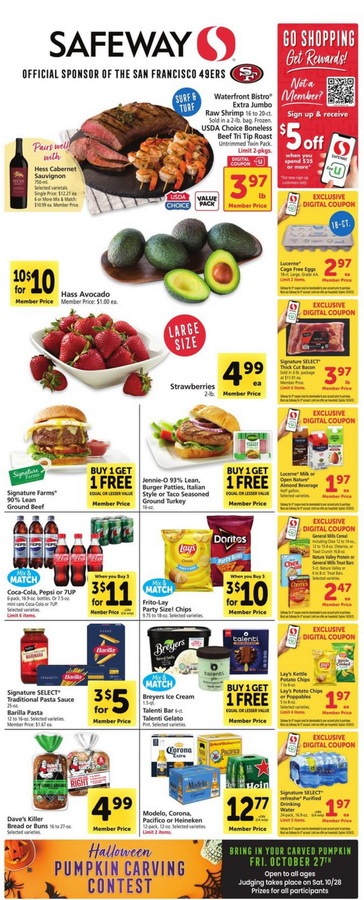 Safeway Weekly Ad Oct 18 – Oct 24, 2023
