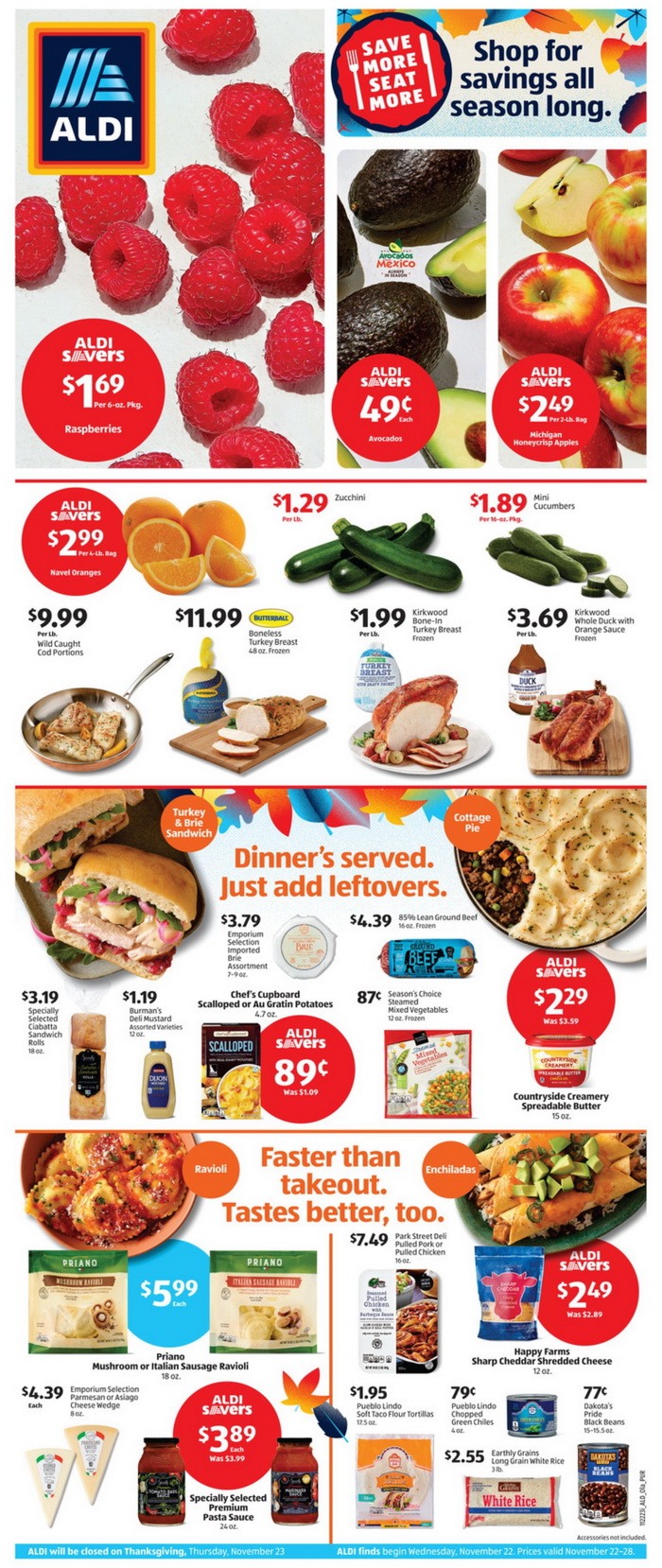 ALDI Weekly Ad Nov 22 – Nov 28, 2023