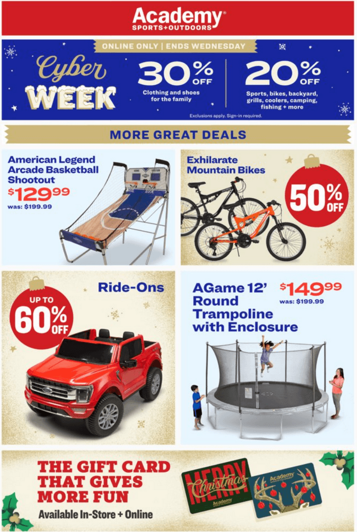 Academy Sports + Outdoors Weekly Ad Nov 26 – Nov 29, 2023