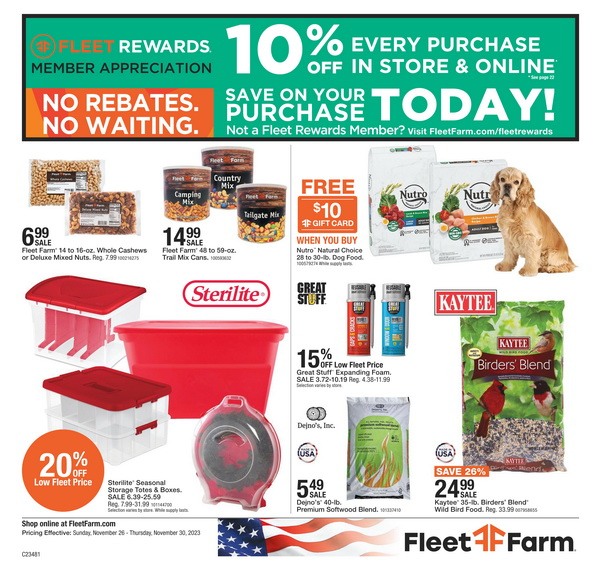 Fleet Farm Weekly Ad Nov 26 – Nov 30, 2023