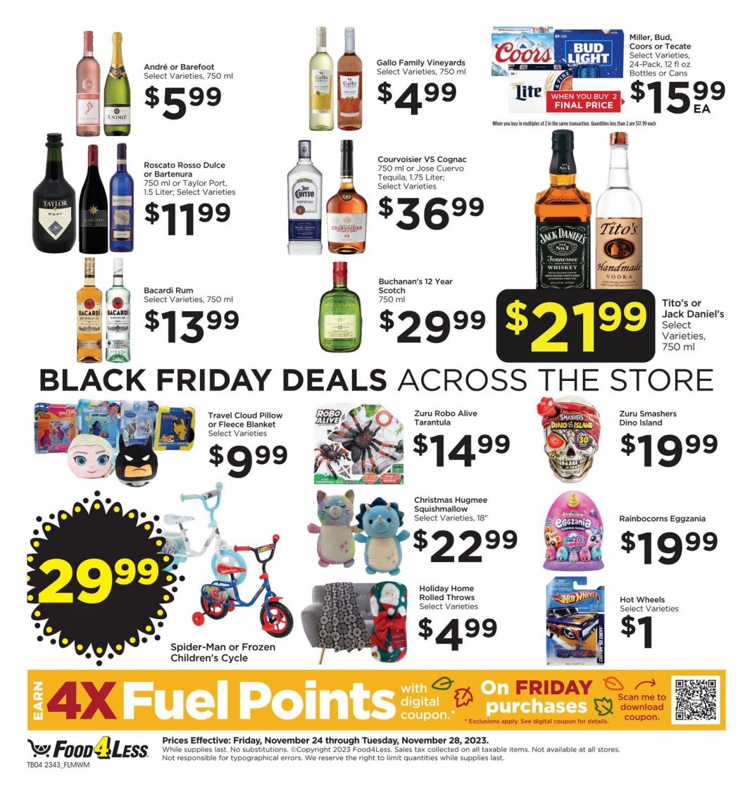 Food 4 Less Weekly Ad Nov 24 – Nov 28, 2023