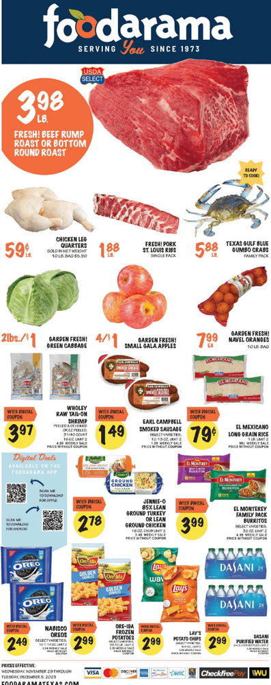 Foodarama Weekly Ad Nov 29 – Dec 05, 2023