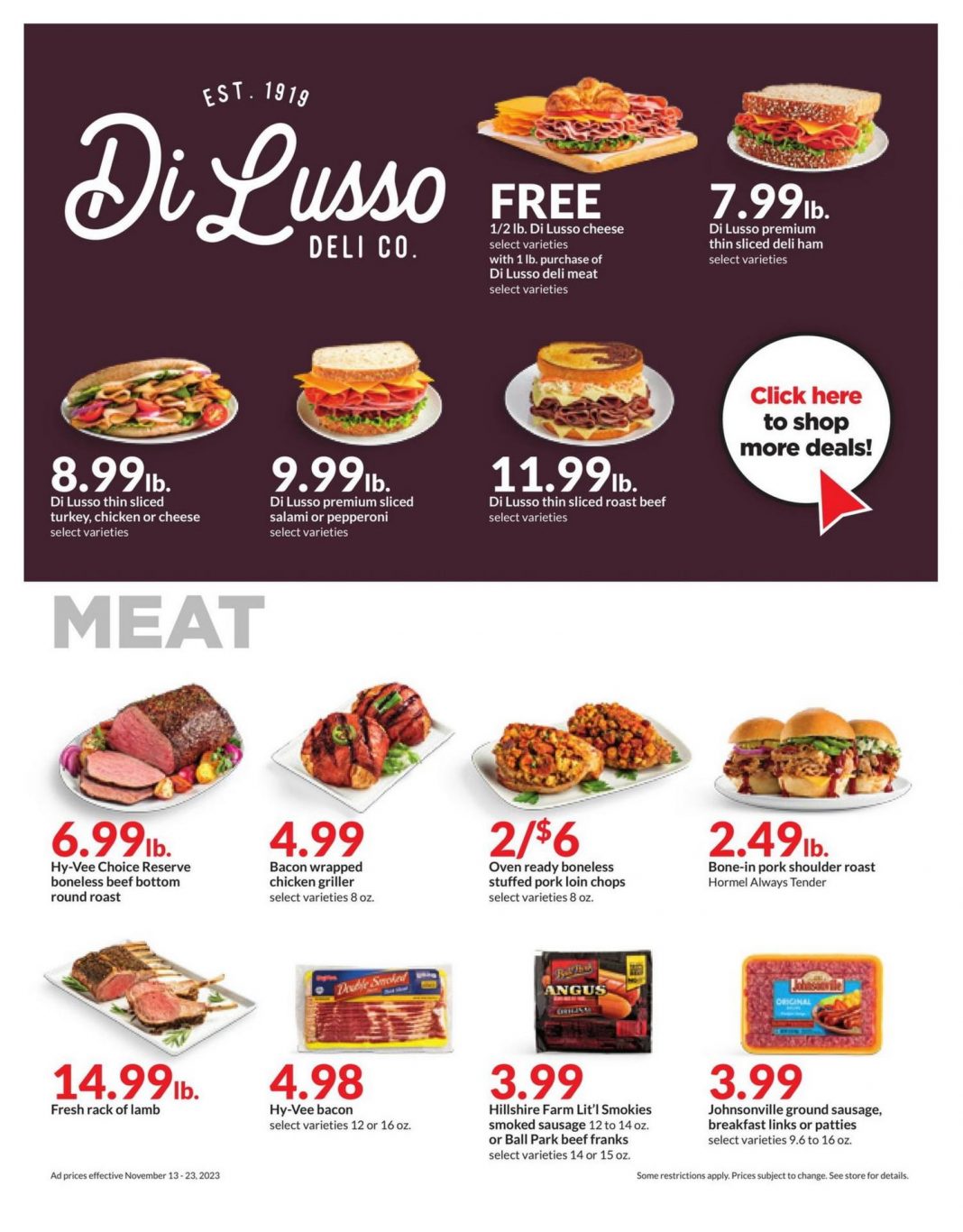 Hy-Vee Happy Thanksgiving Ad Nov 13 – Nov 23, 2023