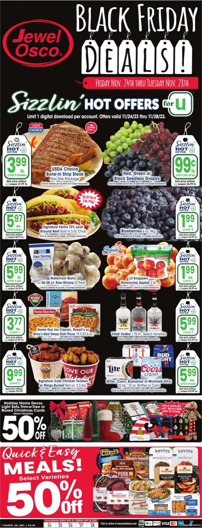 Jewel Osco Black Friday Deals Nov 24 – Nov 28, 2023