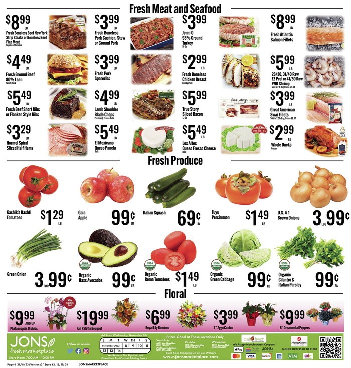 Jons Weekly Ad Nov 08 – Nov 14, 2023