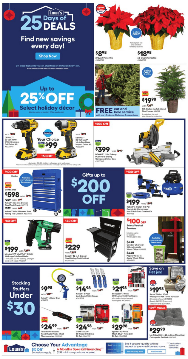 Lowe's Weekly Ad Nov 30 – Dec 06, 2023