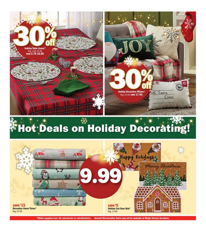 Meijer Holiday Ad Nov 26 – Dec 02, 2023