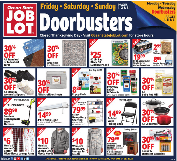 Ocean State Job Lot Weekly Ad Nov 23 – Nov 29, 2023