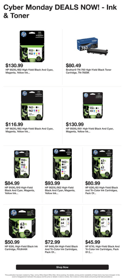 Office Depot Cyber Monday Deals Nov 27 – Dec 03, 2023