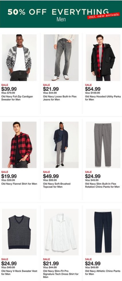 Old Navy Weekly Ad Nov 27 – Dec 03, 2023