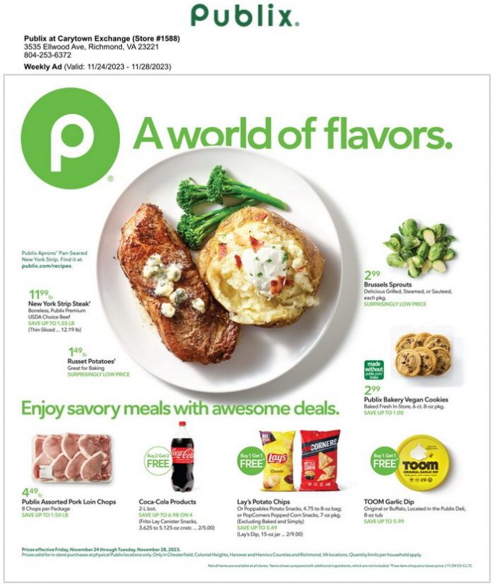 Publix Weekly Ad Nov 24 – Nov 28, 2023