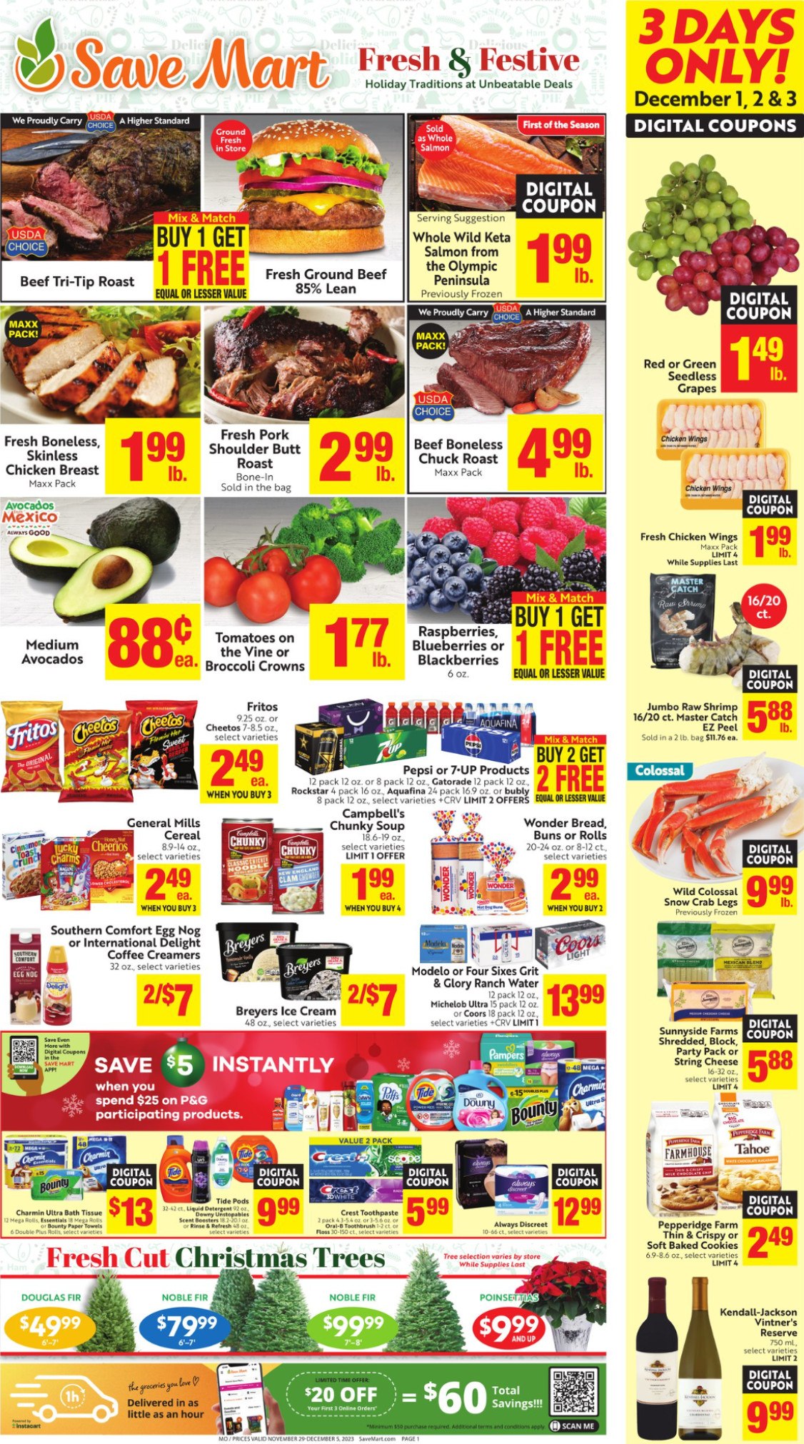 Save Mart Supermarkets Weekly Ad Nov 29 – Dec 05, 2023