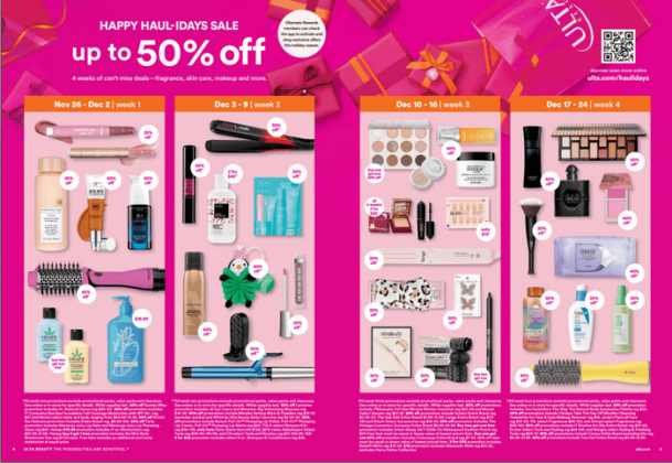 Ulta Beauty Monthly Ad Nov 26 – Dec 24, 2023
