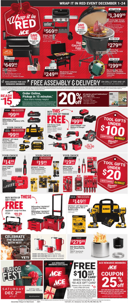 ACE Hardware Monthly Ad Dec 01 – Dec 24, 2023