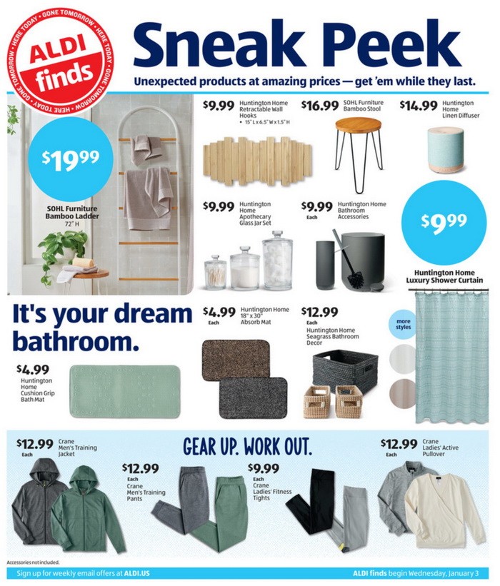 ALDI Sneak Peak In-Store Ad Weekly Ad Jan 03 – Jan 09, 2024