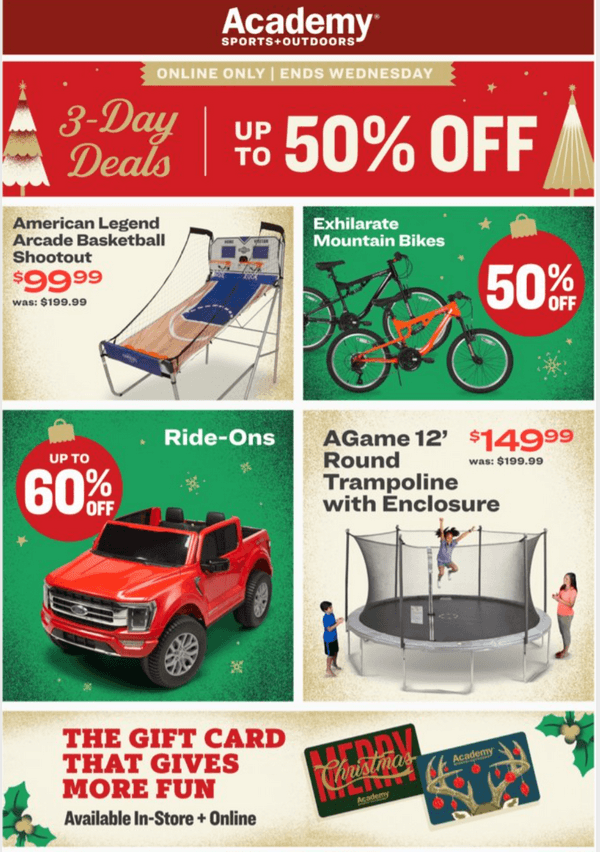 Academy Sports + Outdoors Three-Day Ad Dec 04 – Dec 06, 2023